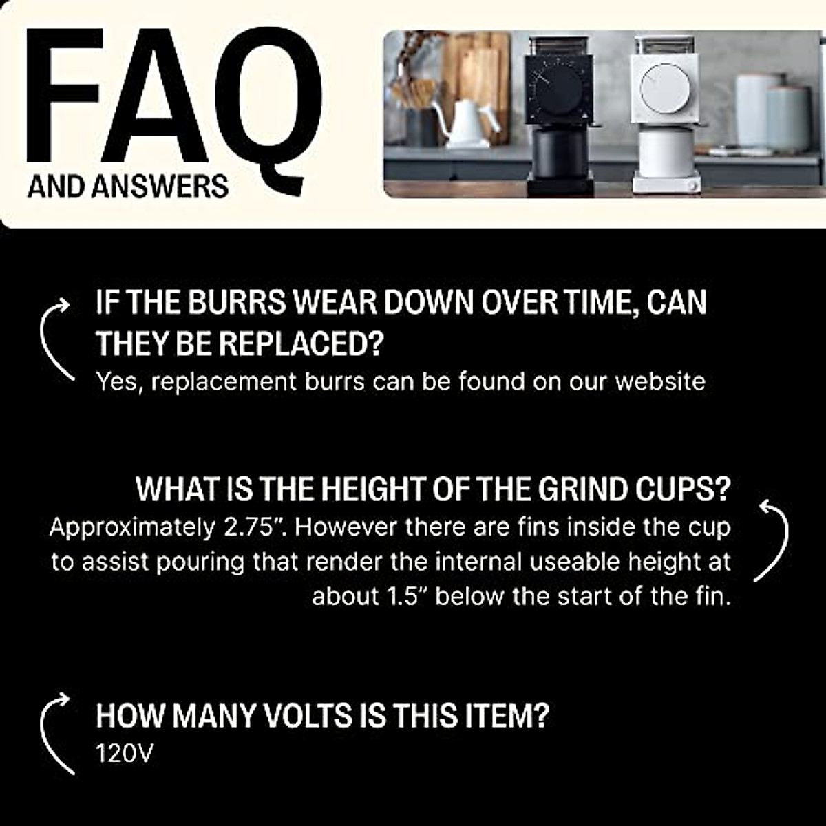 Fellow Ode Brew Grinder - Burr Coffee/Coffee Bean Grinder with 31 Settings for Drip, French Press & Cold Brew - Small Footprint Electric Grinder - Matte Black