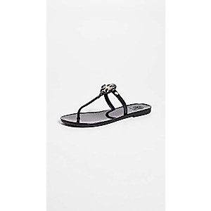 Tory Burch Women's Mini Miller Thong Flip Flops, Perfect Black, 7 Medium US