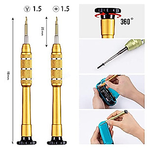 Joystick Repair Kit, 34pcs Joystick Replacement Accessories&Repair Tools, Switch Controller Repair Accessory Kit, Replacement Part Repair Kit for Joyc/on, Switch Li/te