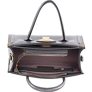 Céline Dion Octave Leather Satchel (Grey)
