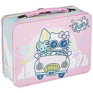 The Tin Box Company Hello Kitty XL Tin Lunchbox with Window , Pink