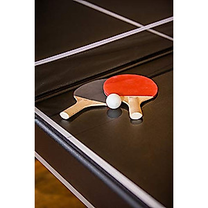 Triumph Sports Phoenix 7’ Billiard Table with Table Tennis Conversion Top for a Game of Pool or an Action-Packed Table Tennis Game