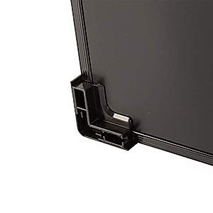 REPTI ZOO 34 Gallon Large Reptile Glass Terrarium Tank with Foam Backgrounds,Double Hinge Door with Screen Ventilation Reptile Terrarium 24" x 18" x 18"(Knock-Down)