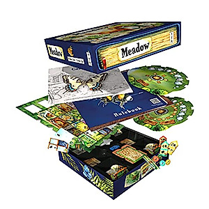 Meadow Board Game - Nature Observing Drafting and Set Collection Game, Strategic Exploration, Fun Family Game for Kids & Adults, Ages 10+, 1-4 Players, 60-90 Minute Playtime, Made by Rebel Studio