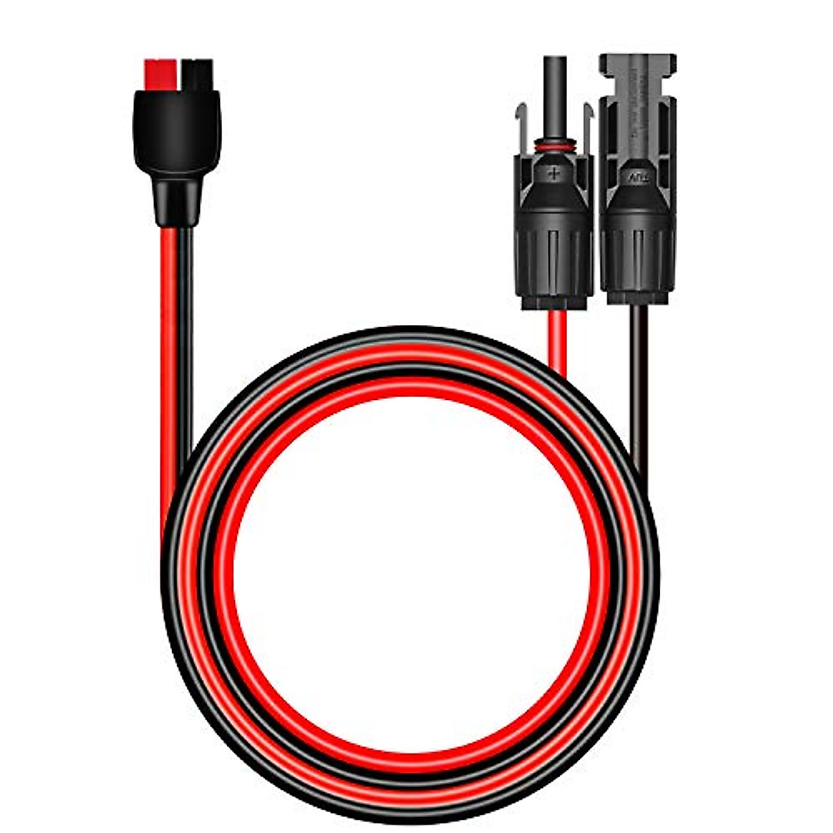 AYECEHI Solar Adapter Cable Solar Power Adapter Connector 3.2ft Male and Female Solar Panel Cable Kits -12AWG 1m/3.2ft