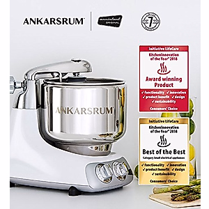 Ankarsrum Stainless Steel Original 7 Liter Stand Mixer