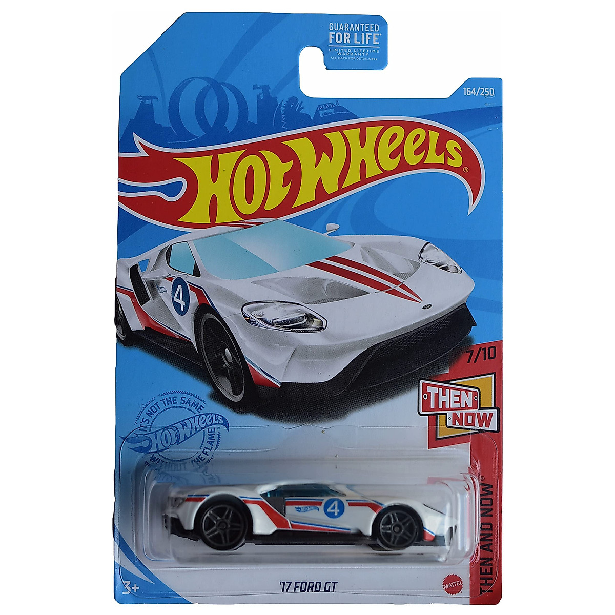 Hot Wheels '17 Ford GT, [White] 164/250 Then and Now 7/10