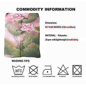 Acotavie Scarfs for Women Lightweight Print Floral Pattern Scarf Fashion Scarves Sunscreen Wraps Shawls (U&62)