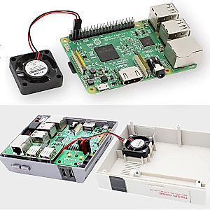 DKARDU Pi Rack Case for Raspberry Pi 4 Model B,with Cooling Fan and for Raspberry Pi 3 B Heatsink,4 Layers Acrylic Case for Raspberry Pi 4/3/2 Model B