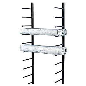 Wall Mount Blueprint Storage Rack Hanging Poster Display Rack Blueprint Roll File Holder,Art Paper Racks,Bulletin Board Paper Roll Holder Rack