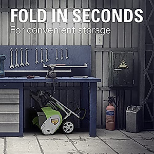 Greenworks 40V (75+ Compatible Tools) 16” Cordless Snow Blower, 5.0Ah Battery and Charger Included, SN40B410