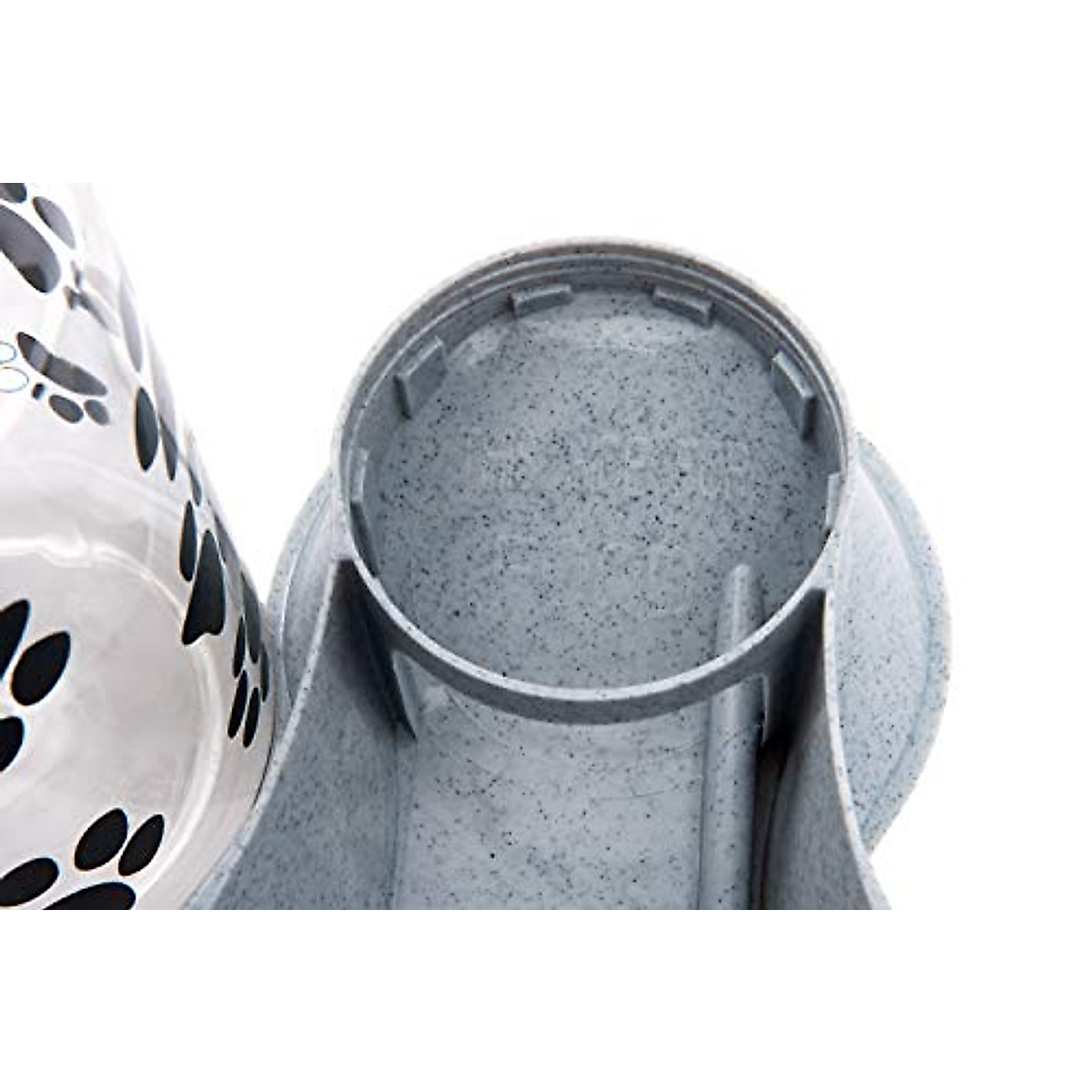 Lixit Reversable Water or Dry Food Feeders for Cats and Dogs (Large, Granite)