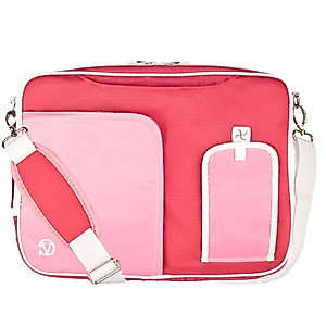 Laptop Messenger Bag for Gateway 14.1-inch Laptop CLT146401, 14.1" Elite, Slim Notebook (Pink)