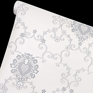 Yifely Victoria Style Self-Adhesive Shelf Drawer Liner Removable Countertops Protective Paper 45x300cm