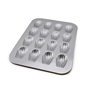 USA Pan Bakeware Madeleine Pan, 16-Well, Aluminized Steel