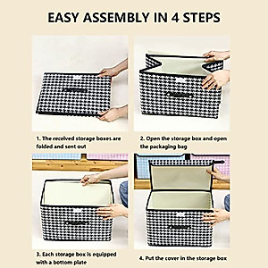 Clothing Storage Bags, Large Closet Organizer with Reinforced Handle, Foldable Clothing Storage Bins Under Bed Comforter Storage Bag Quilt Storage Bag #