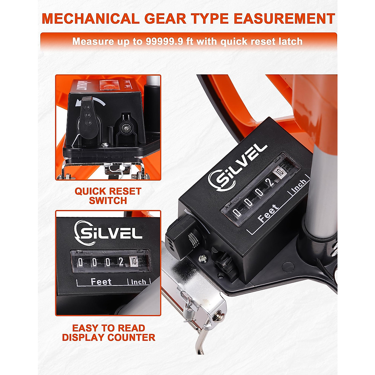 Measuring Wheel in Feet and Inches, 12in Foldable Measuring Wheels, with Cloth Handbag