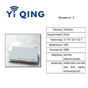 40pcs RFID 125KHz Proximity ID Card Compatible with EM4100 TK4100 (0.8mm) with UID Series Number for Access Control System,Key Card,Membership Card