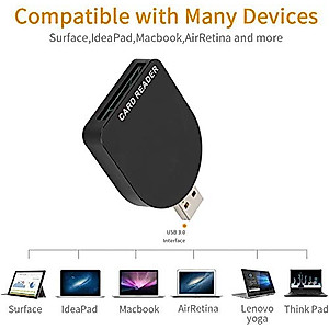 XQD Card Reader Adapter, USB 3.0 Professional XQD Card Reader Hub Quickly Transfer Tool, Compatible with D4, D5, D500 /XQD Interface Camera Type, etc