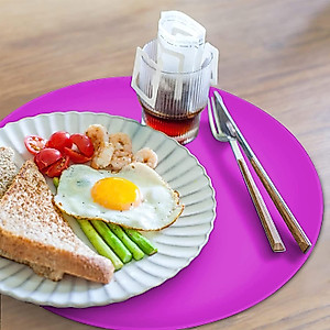 KooMall 12 10 8 6 4 Inch Multi-Purpose Microwave Mat, as Trivet, Pot Holders, Food Cover, Cup Lids, Drying, Place Mat, Utensils Rest, Heat Pad for Hot Pot Pans Bowls Plates Dishes Kitchen Counter