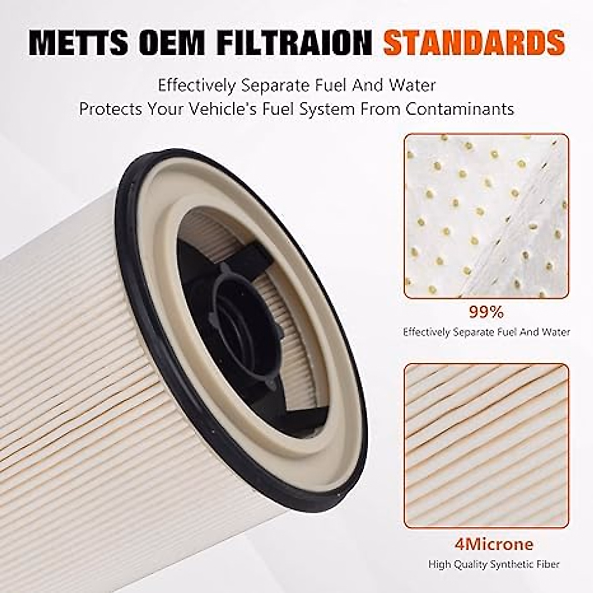 6.7L Cummins Fuel Filter Water Separator Kit Compatible with 2019-2024 Dodge Ram 2500 3500 4500 5500 6.7 Turbo Diesel Engines, Replaces# 68157291AA and 68436631AA