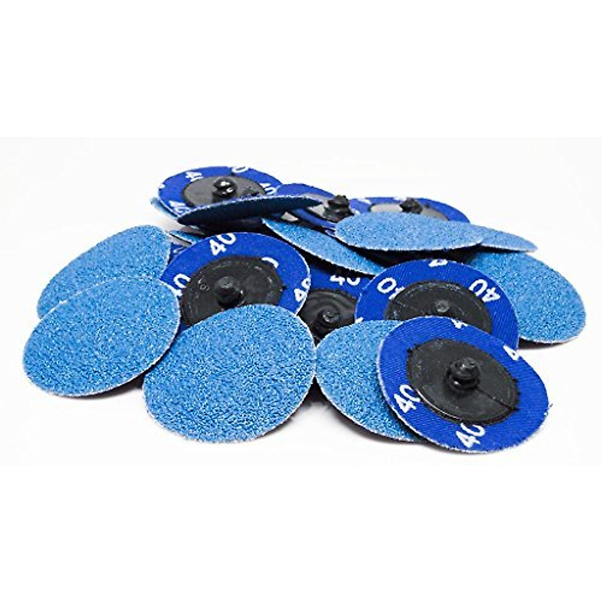 Benchmark Abrasives 2" Quick Change Zirconia Sanding Discs with a Male R-Type Backing Surface Finish Grind Polish Burr Rust Paint Removal Use with Die Grinder (25 Pack) - 60 Grit