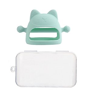KRYHONVA Cat Glove Silicone Baby Teething Toy for 6month-3year Infants, Baby Chew Toys for Sucking Needs, Hand Pacifier for Breast Feeding Babies, Car Seat Toy for New Born