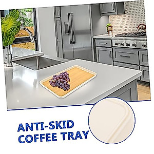 BESTOYARD 2pcs Dessert Plate Desktop Accessories Vanity Trays Garnish Tray Decorative Serving Trays Breakfast in Bed Tray Candle Plates pp Gathering Fruit Plate Household Coffee Tray Make up