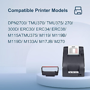 24 Pack ERC30 ERC-30 ERC 30 34 38 B/R Black Red Compatible with Ink Ribbon Cartridge for use in ERC38 NK506