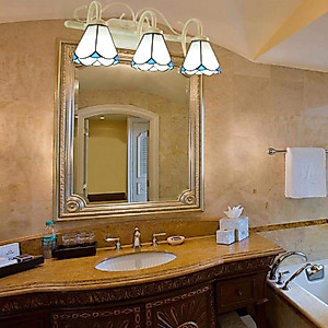 Lxcom Lighting G45 LED Bulb 3W Globe Vanity Light Bulb 30 Watt Replacement 300LM Cool White 6500K LED Light Bulb E26/E27 Base for Makeup Mirror Porch Bedroom Dressing Room,8 Pack