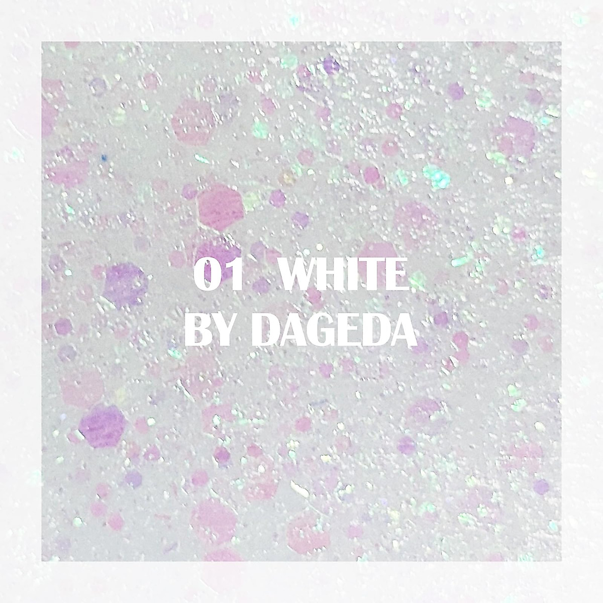 DAGEDA White Body Glitter Stick, Mermaid Face Glitter Makeup Holographic Sequins, Hair Glitters Eyeshadow Body Shimmer for Rave Accessories,Glitter Face Paint for Women Rave Festival