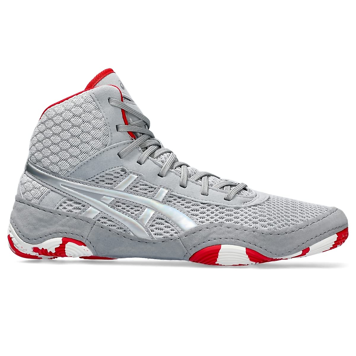 ASICS Women's MATBLAZER Wrestling Shoes, 11, Piedmont Grey/Classic RED