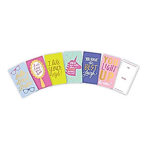 Kindness & Gratitude Cards, 50 Unique Designs and Quotes, Spread Joy & Appreciation, Illustrated With Fun and Motivation Inspired Phrases With Gold Embossing