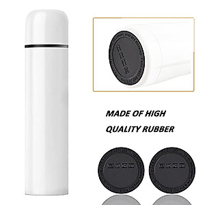 Yddcpbb 30 Pieces Rubber Bottoms for Sublimation Tumbler, Silicone Bottoms for Tumblers, Protective Antislip Rubber Bottom with Adhesive for Wine Tumblers, Skinny Tumblers, Mason Jars, Black (56MM)