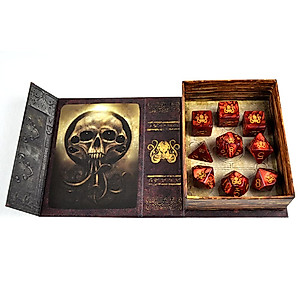 Elder Dice Set: Cthulhu (9 polyhedral dice in Spellbook)