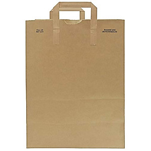 General Supply SK1670EZ300 1/6 BBL Paper Grocery Bag 70lb Kraft Standard 12 x 7 x 17 300 bags