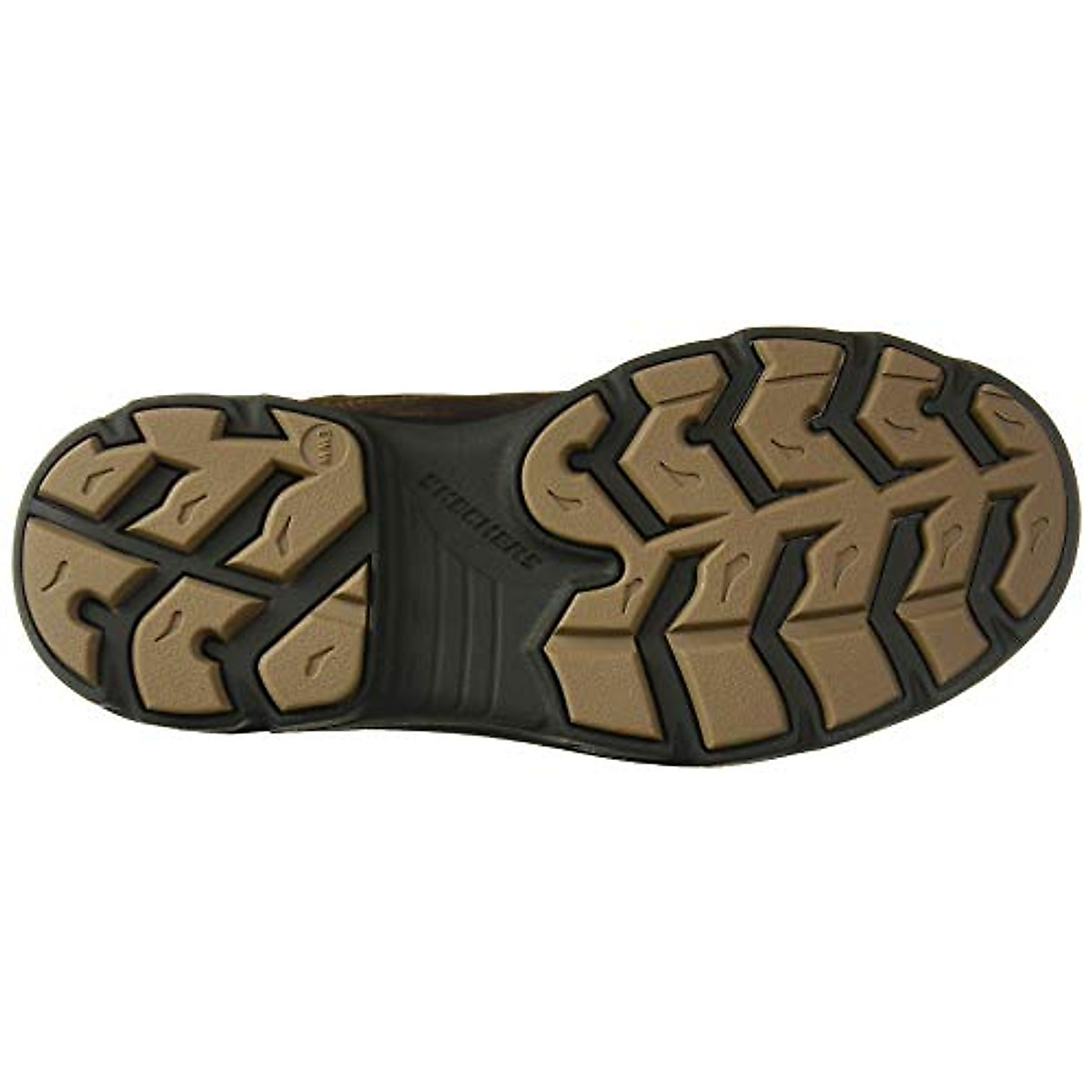 Skechers Mens Resment-korver Chelsea Side Zip Hiking Boot, Dark Brown, 6.5 Extra Wide US