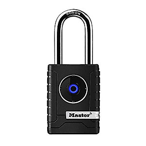 Master Lock Padlock, Outdoor Personal Use Bluetooth Lock, 2-7/32 in. Wide, 4401DLH