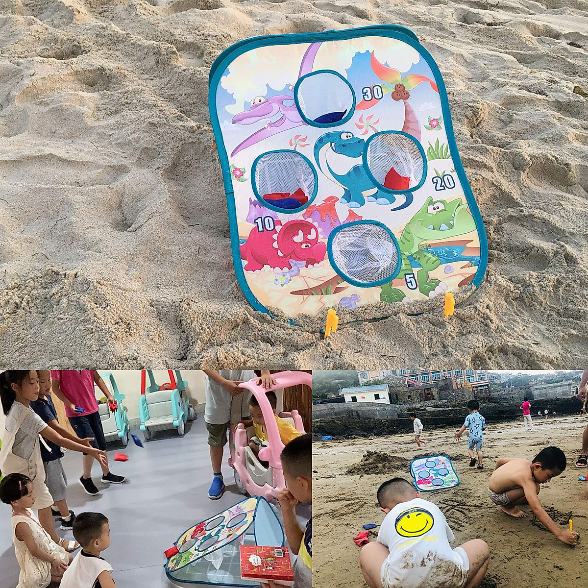 Yuham Gifts for 3 4 5 6 7 8 Year Old Boys Outdoor Toys for Kids Ages 4-8 Outside Kids Cornhole Game Set Bean Bag Toss Birthday Games for 2-4 3-5 4-5 4-8