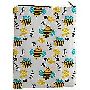 Bees Book Sleeve - Book Cover for Hardcover and Paperback - Book Lover Gift - Notebooks and Pens Not Included