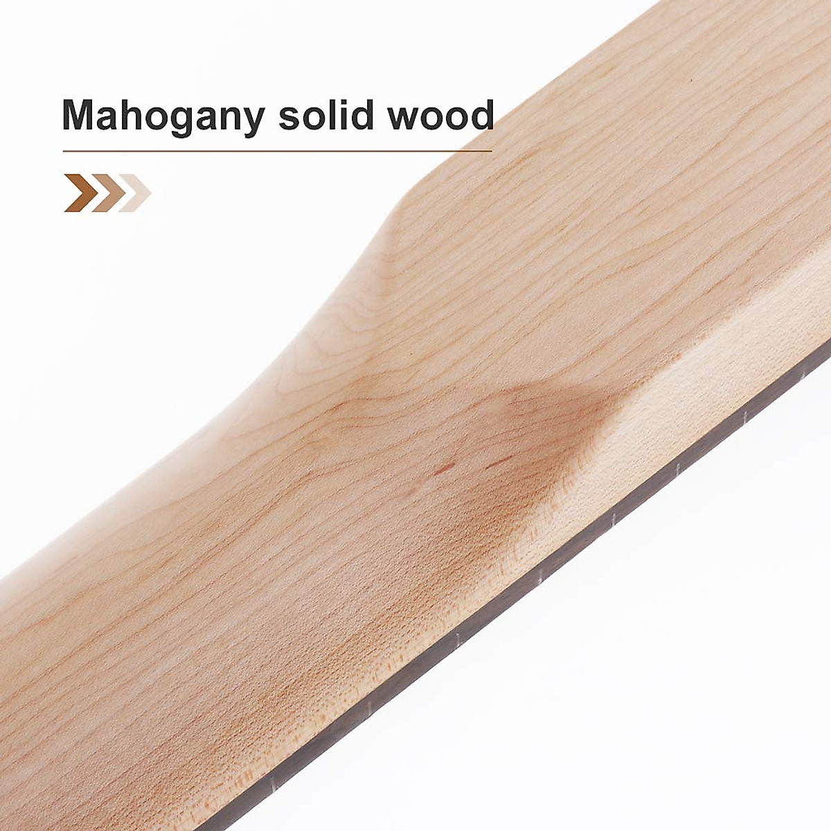 Electric Guitar Neck Maple Head Rosewood Fretboard 24 Fret for IBZ Parts Replacement Black