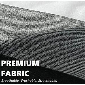 TERSE Headbands for Women, 4 inches Wide, Non Slip Women's Hair Bands, Stretchy Sweat Bands, Hair Accessories for Yoga Workout Every Day Basic Fashion, Black, White, Grey