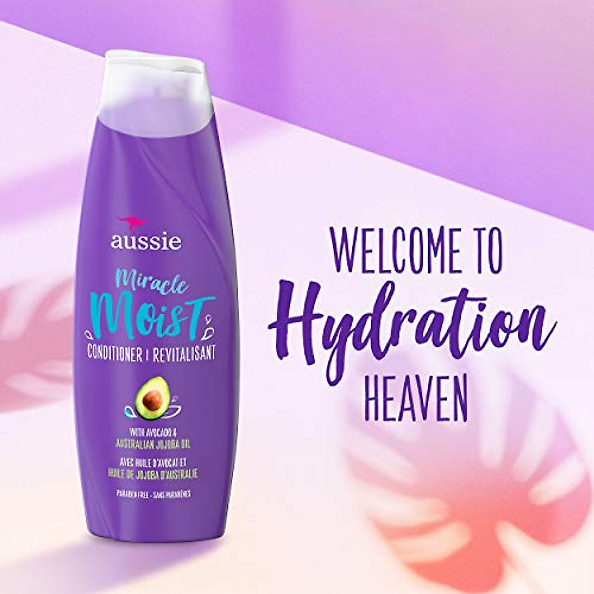 Aussie, ParabenFree Miracle Moist Conditioner w Avocado Jojoba Oil For Dry Hair, Citrus, 12.1 Fl Oz