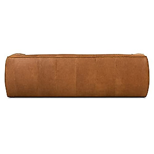 POLY & BARK Capa Sofa in Full-Grain Pure-Aniline Italian Tanned Leather in Saddle Tan