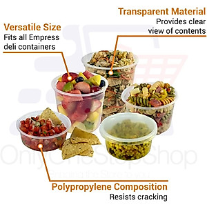 VeZee Heavy Duty Deli Containers with Lids 32oz - Leakproof Disposable Food Storage Cups - Takeout Microwaveable Food Storage Containers Container – Set of 240