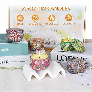 9 Pack 22.5oz Scented Candles Gifts for Women,140-160 Hours Home Scented Candles,Aromatherapy Candle Gifts Set, Soy Wax Candles for Christmas Day, Birthday, Mothers Day, Valentine's Day