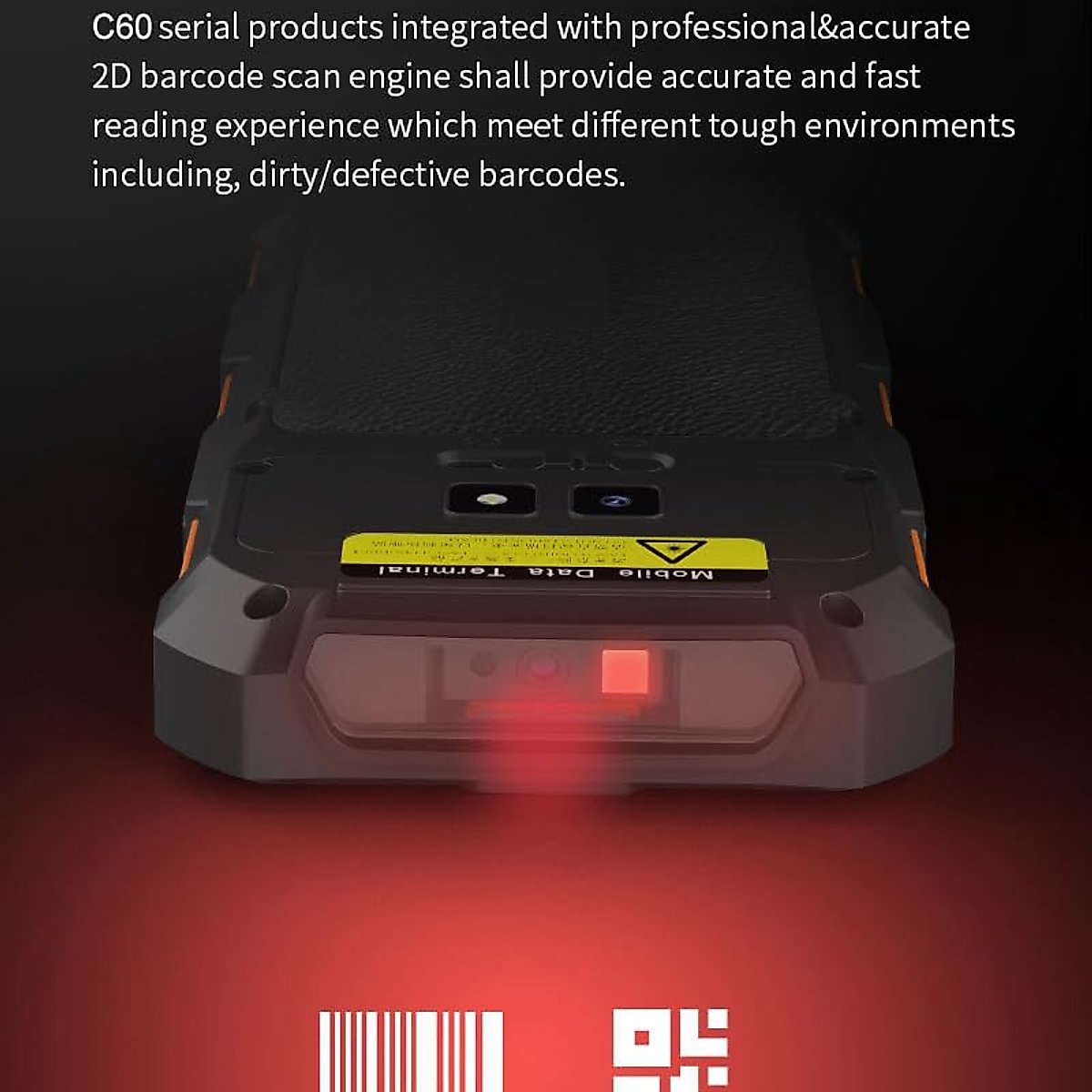 Android 13 Barcode Scanner Handheld Mobile Computer, 5.5-inch Touchscreen PDA Scanner with Integrated Honywell 1D & 2D Bar Code Scan Engine, WiFi & 4G LTE, for Warehouse & Logistics