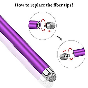 StylusHome Replacement Fiber Tips 6 Pcs for StylusHome 7MM Fiber Stylus Pens Only