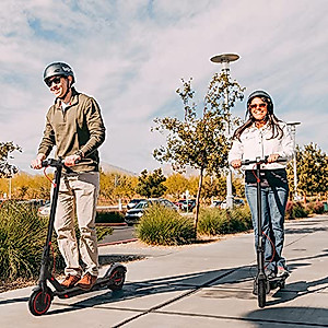 VOLPAM SP06 Electric Scooter, 8.5" Solid Tires, 19 Mph Top Speed, Up to 19 Miles Long-Range, Portable Folding Commuting Scooter for Adults, with Double Braking System and App