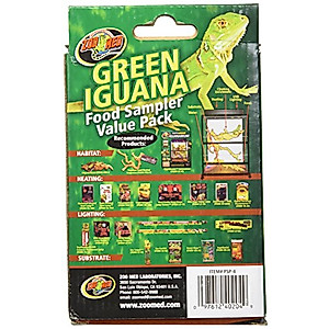 Zoo Med Laboratories SZMFSP4 Green Iguana Food Sampler